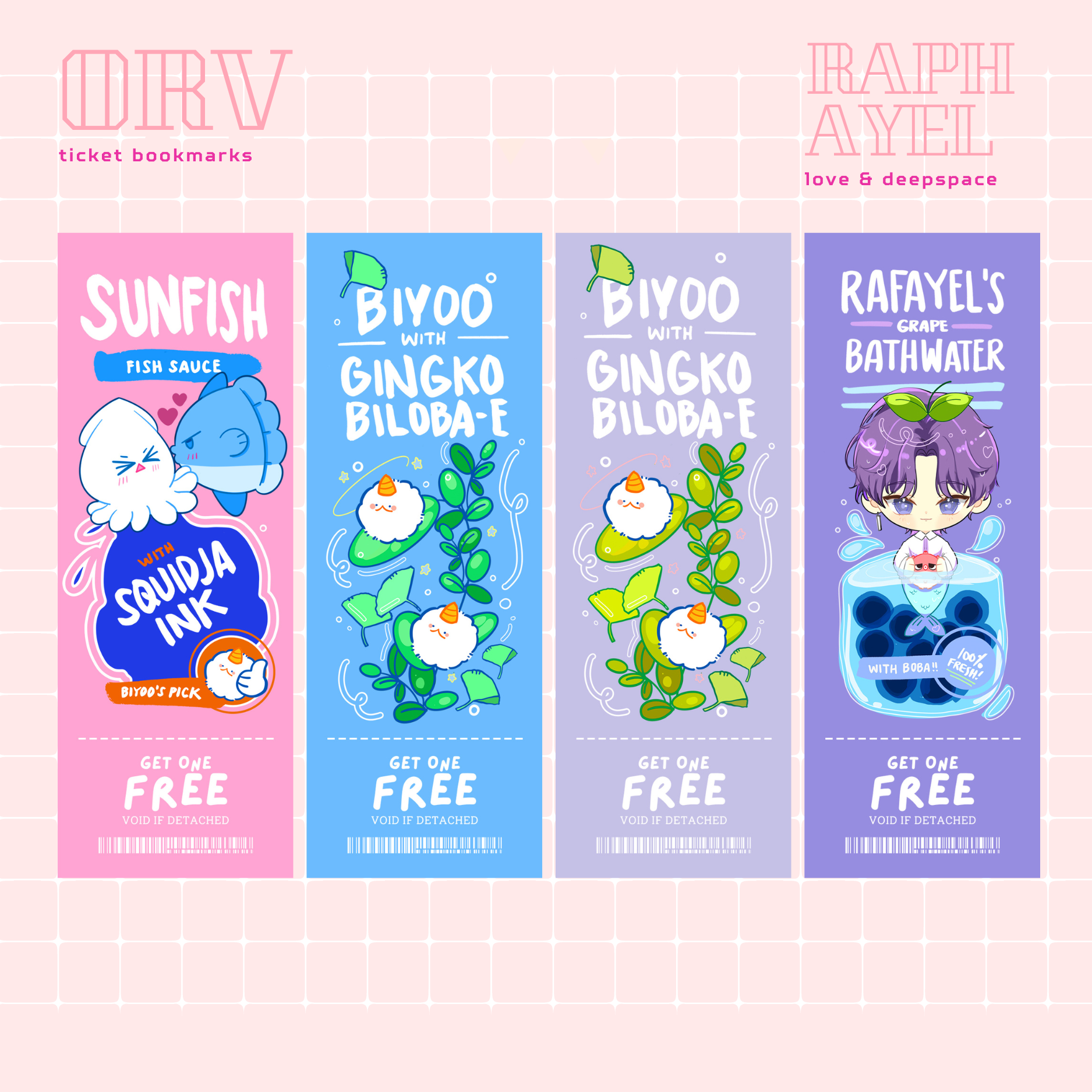 [Pre-order] ORV LADS Rafayel Ticket Paper Bookmarks – nicubiii-studio