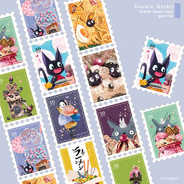Studio Ghibli Stamp Washi Tape – nicubiii-studio